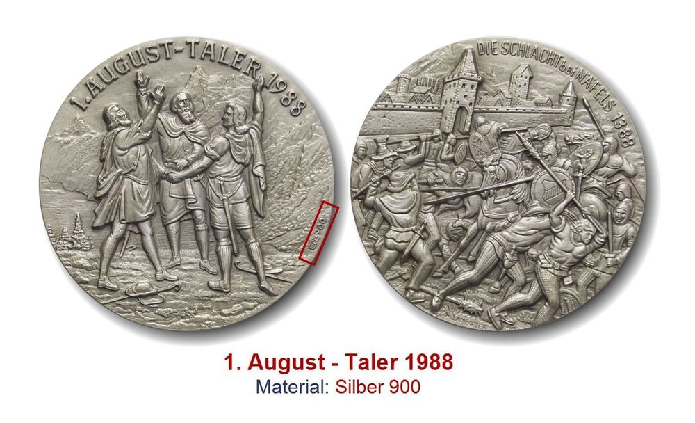 1. August - Taler 1988 (Neu und originalverpackt) in Flamatt für CHF 27 – mit Lieferung auf ...