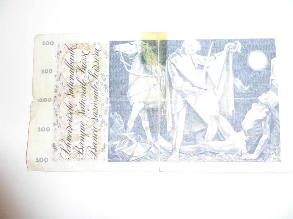 billet de CHF 100.00 de 1973 | Kaufen auf Ricardo