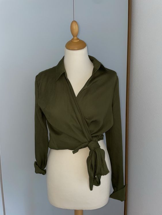 Chemisier vert croisé devant | Kaufen auf Ricardo