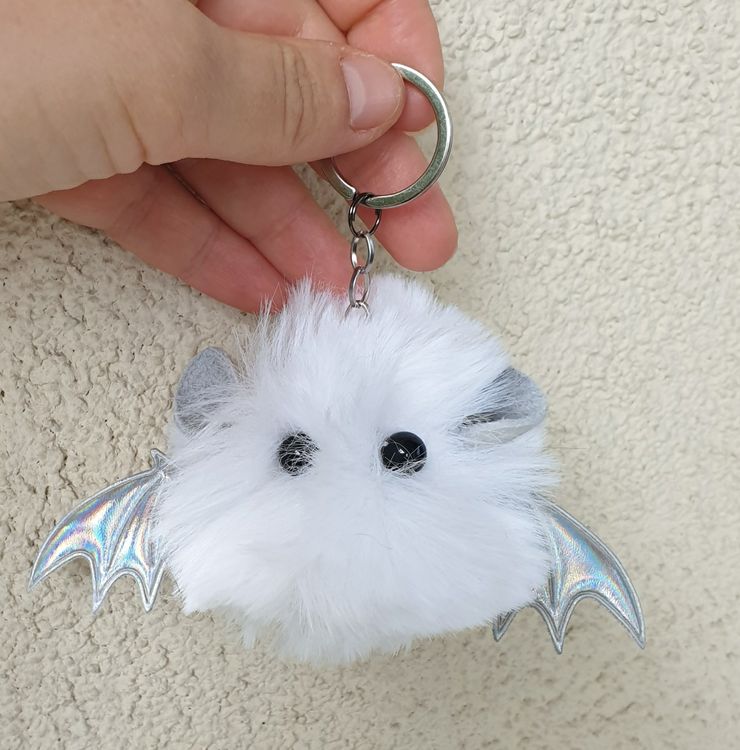 Schlüsselanhänger mit Federmaus Pompon (Neu (gemäss Beschreibung)) in ...