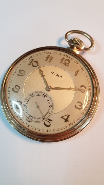 CYMA Taschenuhr 14 Karat Gold (Gebraucht) in Marbach SG für CHF 1095 – mit Lieferung auf Ricardo ...