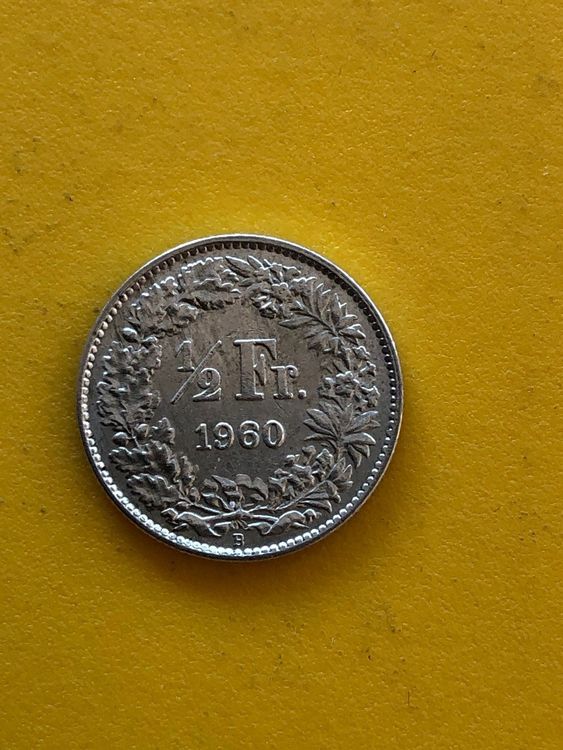Münze 1/2 Fr. 1960 (Gebraucht) in Biel/Bienne für CHF 1 – mit Lieferung auf Ricardo kaufen
