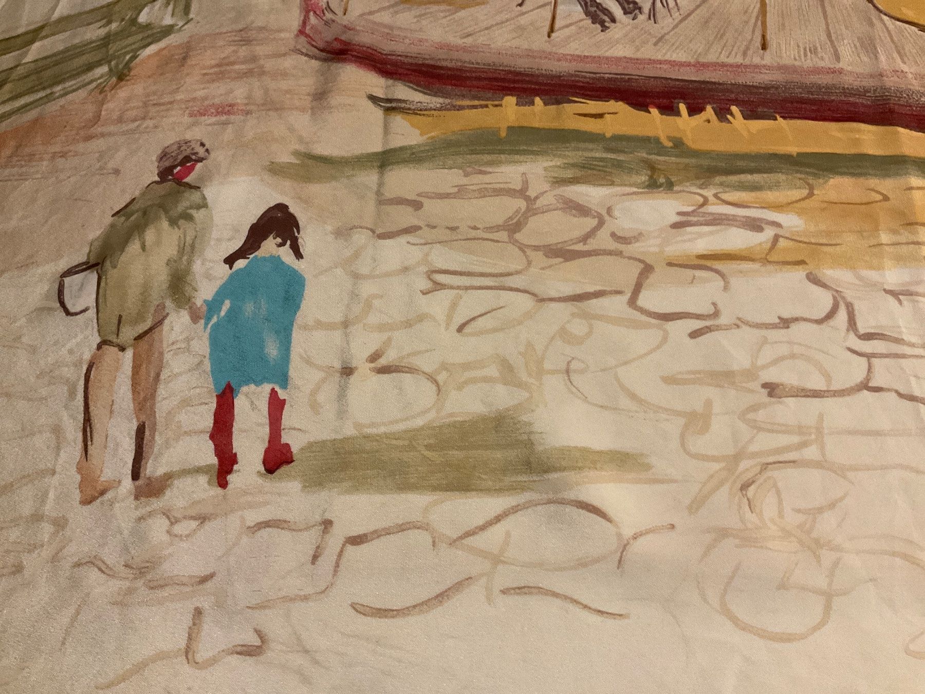 Foulard mit Bild von Irène Zurkinden, ca. 81 x 84 cm (Gebraucht) in ...