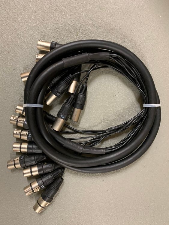 XLR Multicore Kabel, 8-Fach, 3m | Kaufen auf Ricardo