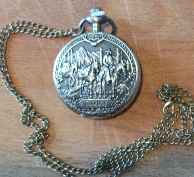 Vintage Taschenuhr mit Kette - Seltenes Sammlerstück (Neu (gemäss ...