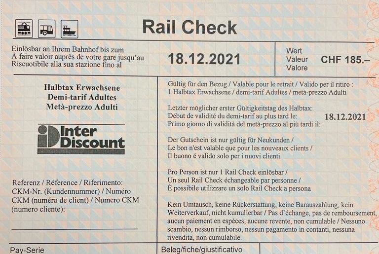 SBB Halbtax zum 1/2-Preis (Neu und originalverpackt) in Mägenwil für ...