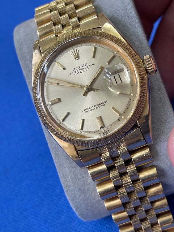 Rolex Datejust 1607 Gold 18K 36mm | Kaufen auf Ricardo