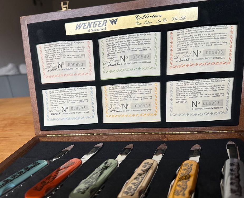Wenger Collection Couteaux, Série limitée rare, État neuf (Neuf avec ...