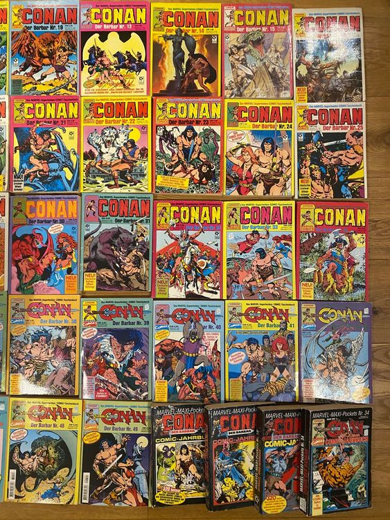 41 x Marvel Superhelden Comic Taschenbücher CONAN DER BARBAR (Gebraucht ...