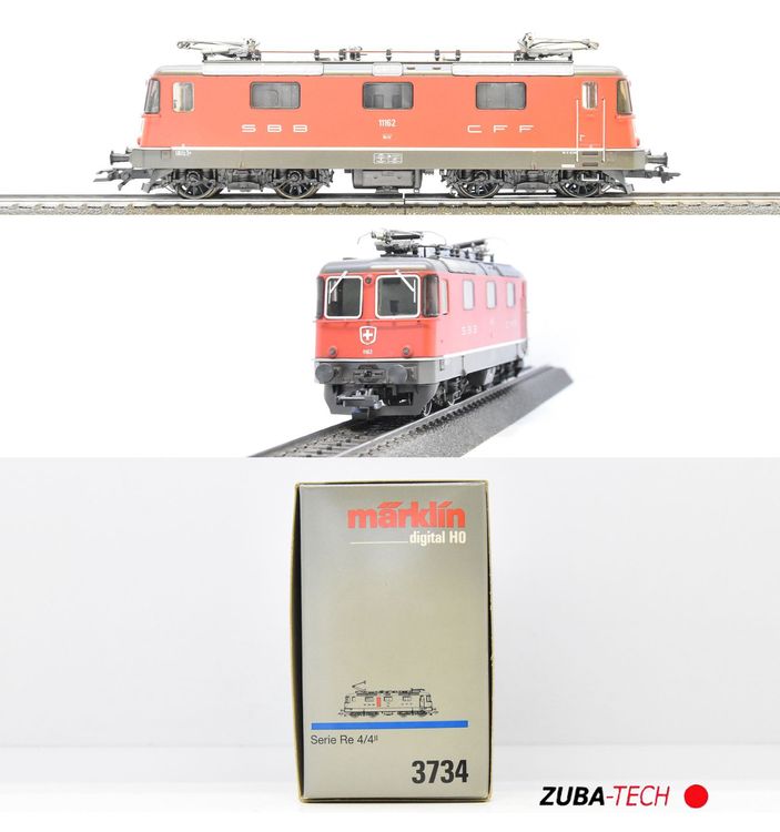 Märklin 3734 E-Lok Re 4/4 II SBB, H0 WS Digital mit OVP | Kaufen auf ...