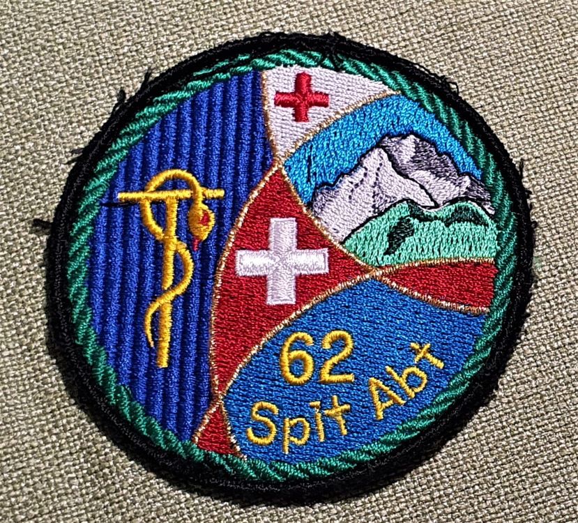 X078 - Patch Swiss Army Militär Armee Spit Abt 62 (Gebraucht) in ...