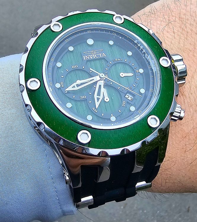 INVICTA SPECIALTY CHRONOGRAPH GRÜN HERREN UHR (Neu (gemäss Beschreibung ...