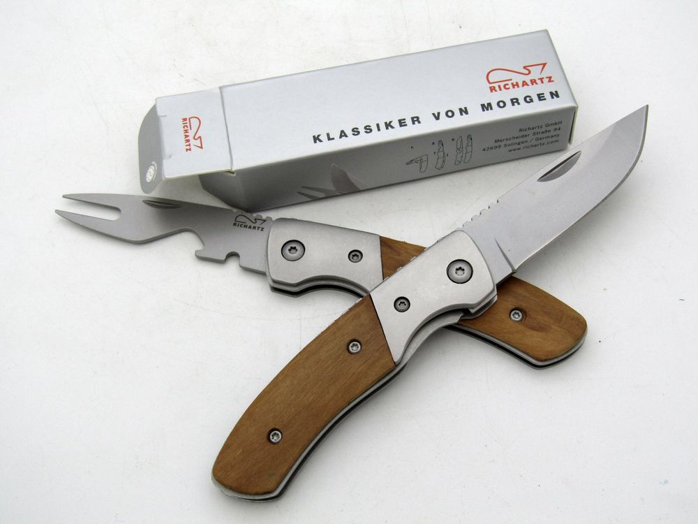 Richartz Picknick Taschenmesser, Messer+Gabel+Flaschenöffner (Gebraucht ...