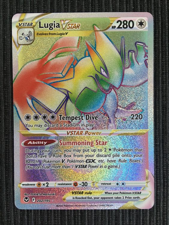 Pokemon Lugia V Star Rainbow Silver Tempest EN (Neu (gemäss ...