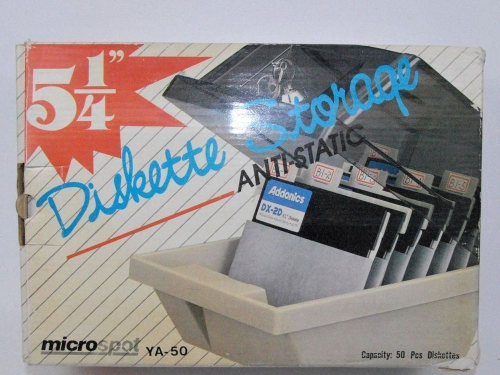 Disketten Box Microspot YA - 50 / 5.25" (Neu und originalverpackt) in ...