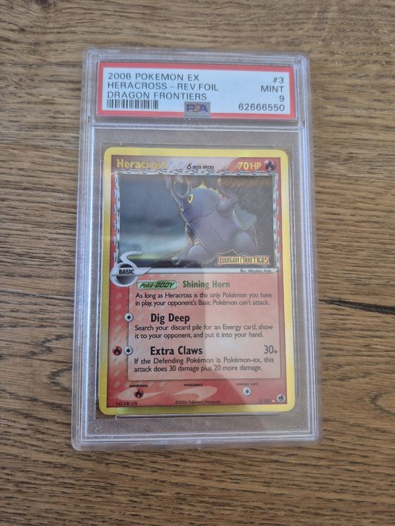 Pokemon Ex Dragon Frontier Heracross rev.Holo PSA 9 EN (Neu und ...