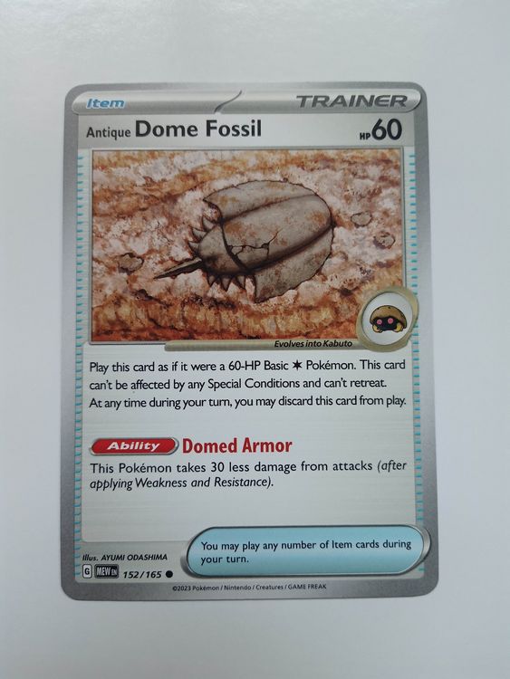 Antique Dome Fossil - Pokemon 151 Mew | Kaufen auf Ricardo