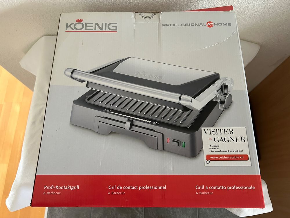 Koenig Profi Kontaktgrill Grill Barbecue Tischgrill | Kaufen auf Ricardo
