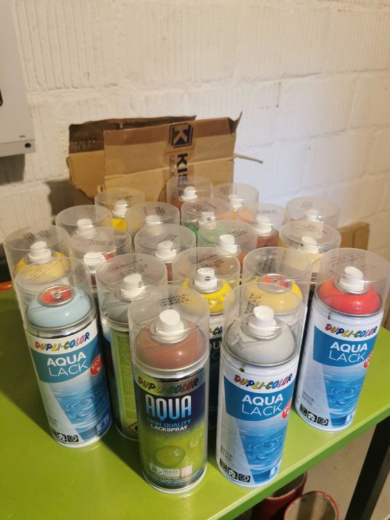 20x 350ml Dupli color aqua lack sprühfarben neu (Neu und ...