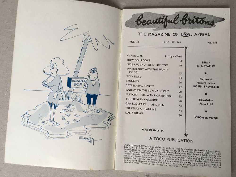 🟡 Sammler Heft - Beautiful BRITONS 60er EROTIK 1968 | Kaufen auf Ricardo