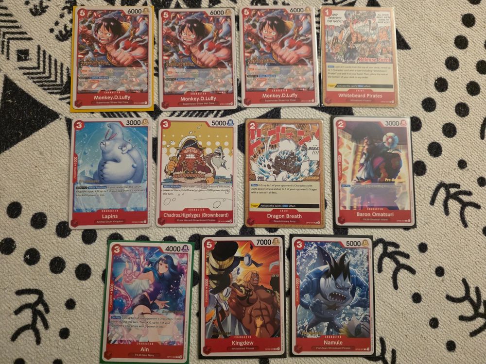 One Piece TCG Bundle - Promo und Release Event Stamps Red (Neu (gemäss ...