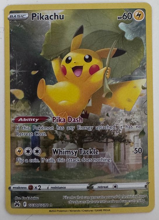 Pikachu Pokemon Crown Zenith GG30/70 | Kaufen auf Ricardo