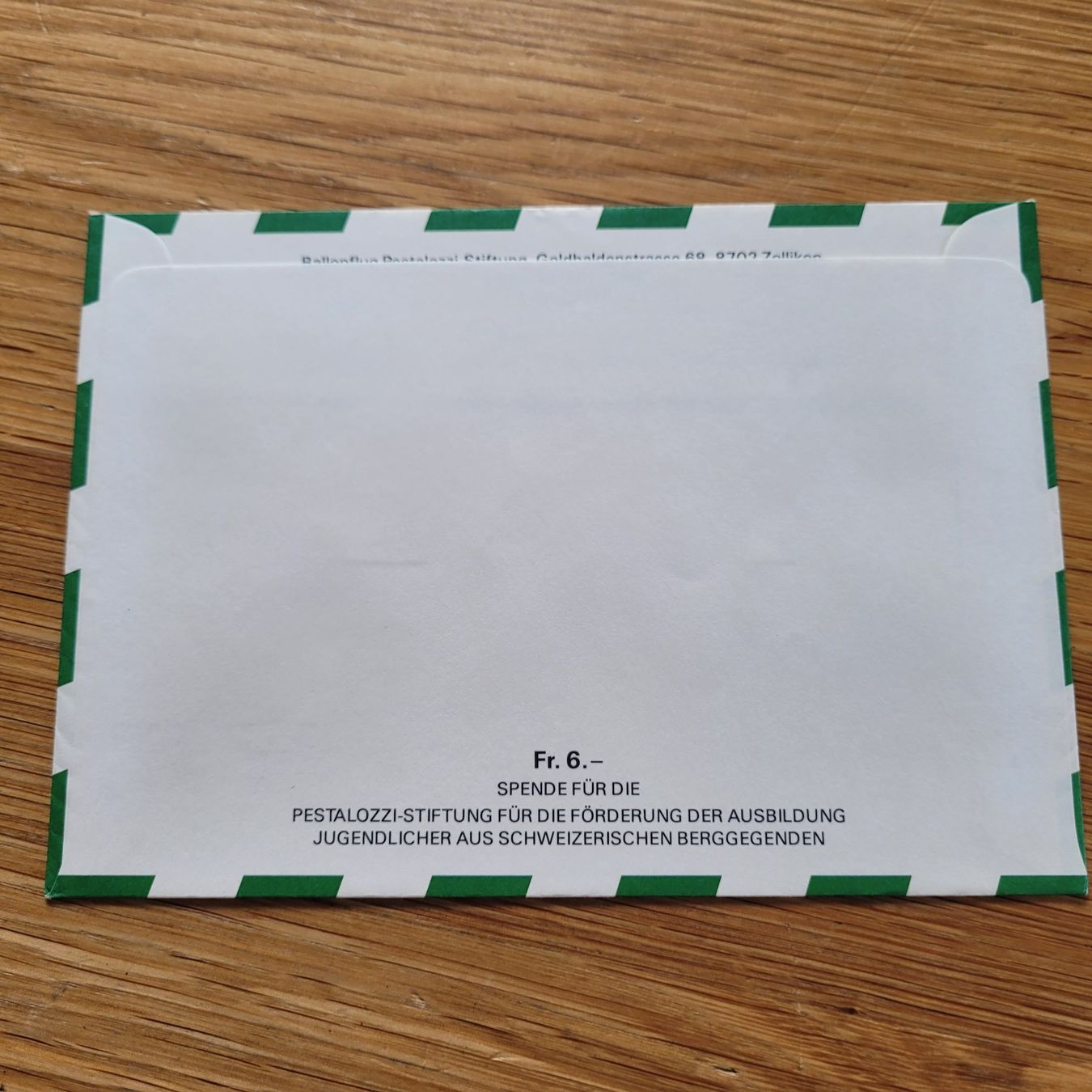 Ballon Brief Münsingen 1985 Rorbas Pro Patria (Gebraucht) in Biel ...