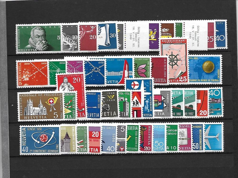 Freim.** 1948 -1960 Restlot Kat: CHF 92.- (Neu (gemäss Beschreibung)) in Basel für CHF 3 – mit ...