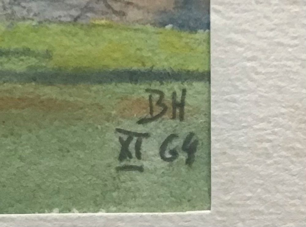 Bruno HESSE (1905-1999) Landschaft Aquarell (Gebraucht) in Root für CHF 100 – mit Lieferung auf ...