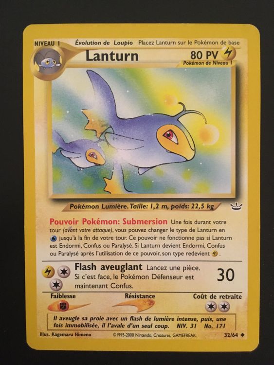 RARE: Pokémon Neo Revelation (2002): Lanturn 32/64 FR | Kaufen auf Ricardo