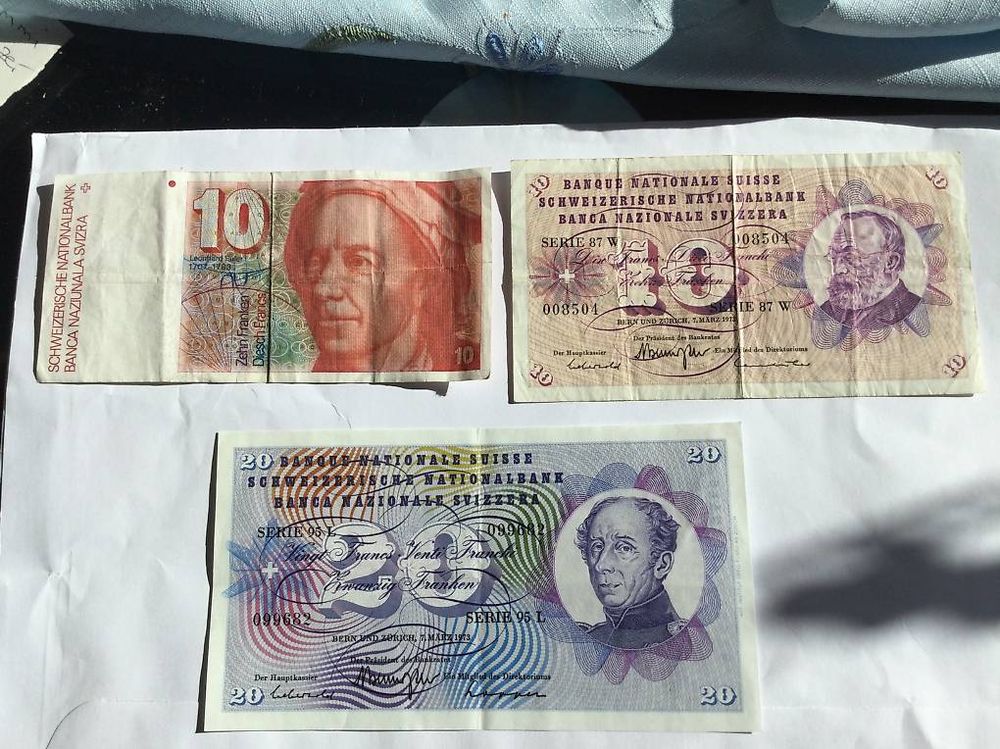 3 x CH - Noten zusammen. (Gebraucht) in Zürich für CHF 19 – mit Lieferung auf Ricardo kaufen