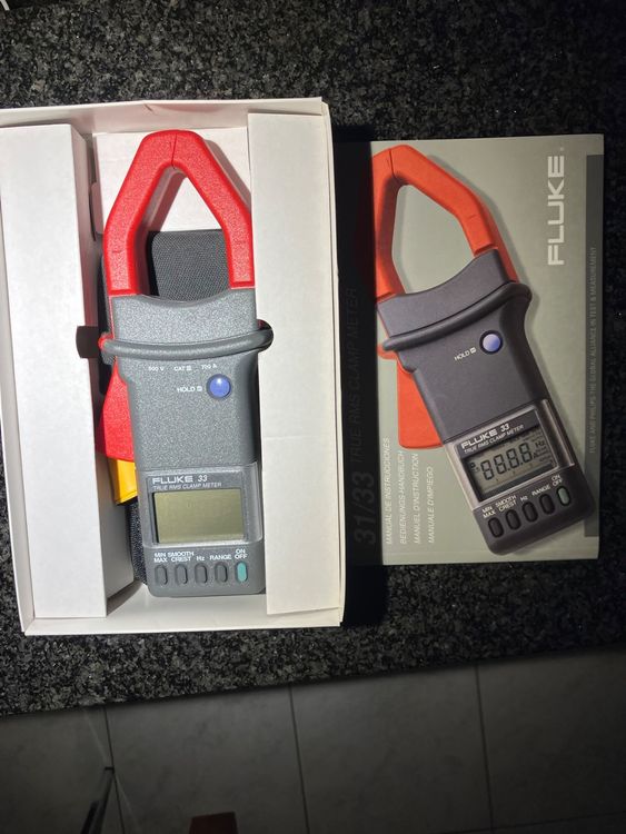Fluke 33 True RMS AC Stromzange neu mit Bedienungsanleitung. (Neu und ...