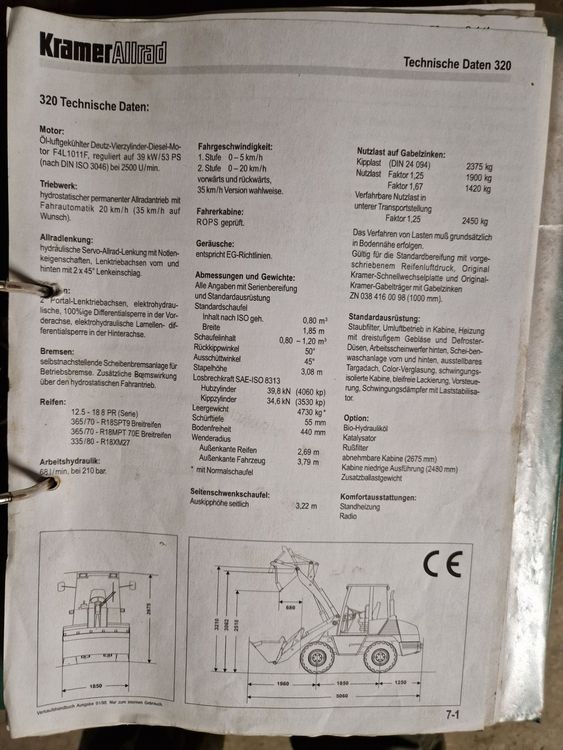 Radlader Kramer 320 | Kaufen auf Ricardo