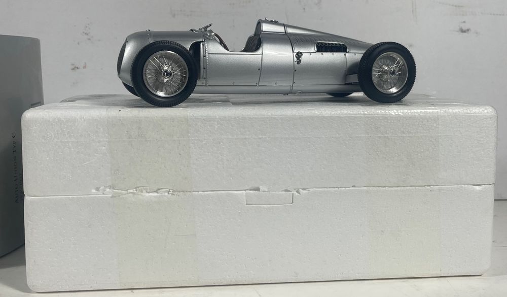 Vintage CMC 1/18 Auto Union Type C 1936-1937 Silber Präzisio (Gebraucht ...