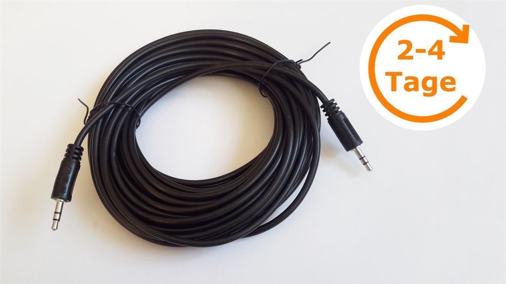 Audiokabel 2x 3.5 mm Klinke Stereo, 10 m (Neu und originalverpackt) in ...