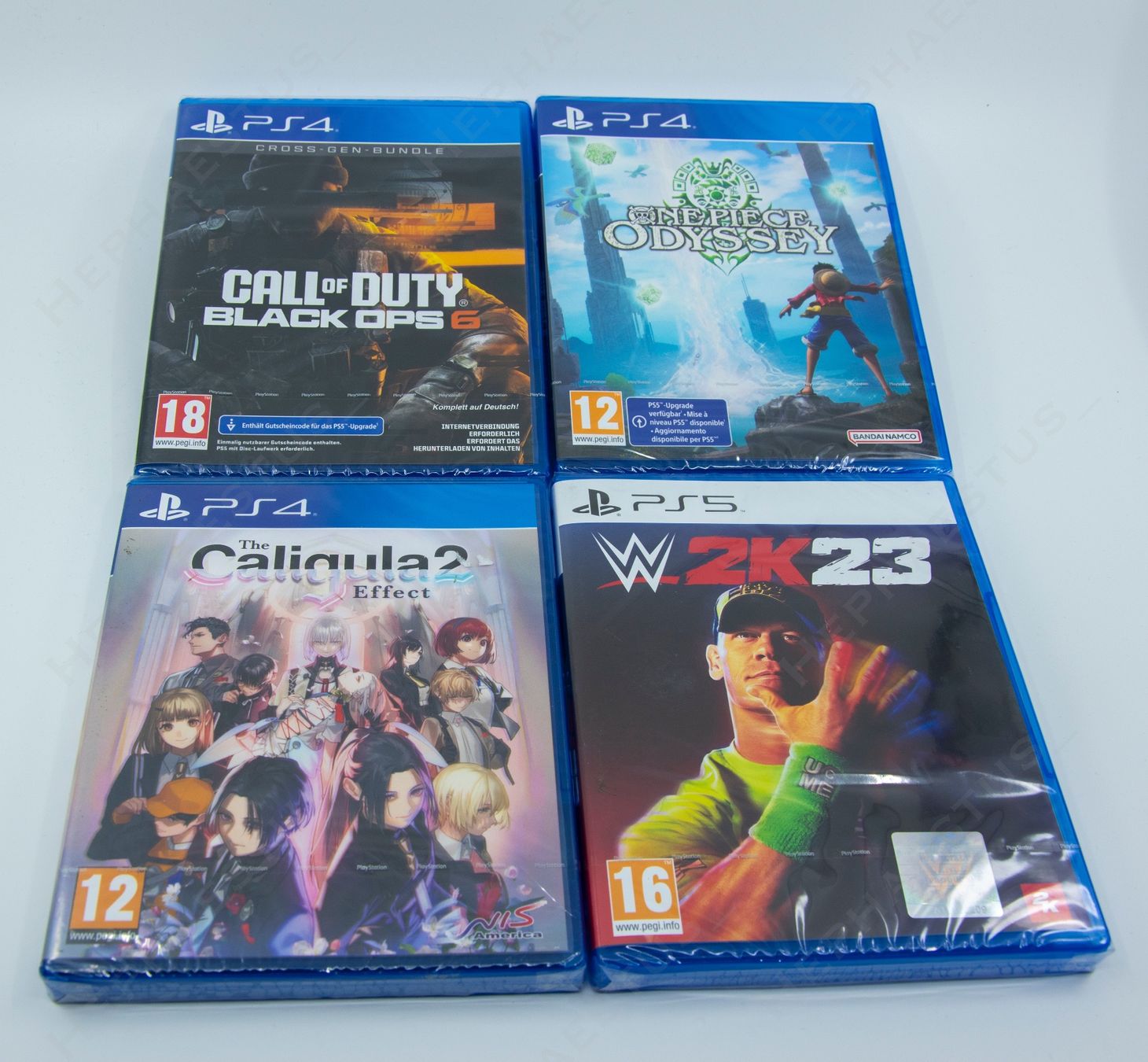 4er Bundle: Black Ops 6, One Piece, WWE, Caligula 2 NEU (Neu und ...