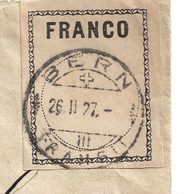 Alter Briefumschlag mit Poststempel Bern 1927 (Gebraucht) in ...