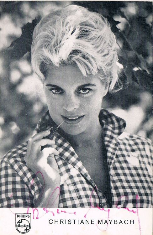 Christiane Maybach 1932–2006 Autogramm Vintage Foto 9x14cm (Gebraucht ...