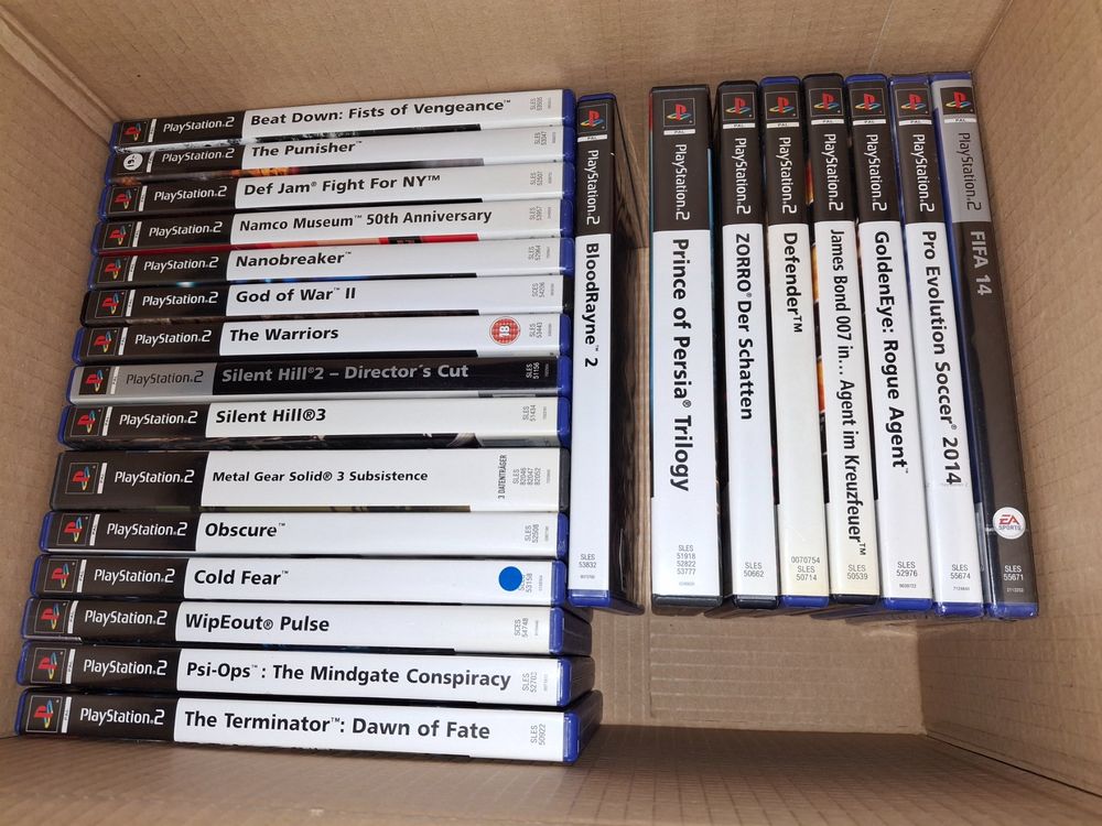 25 Playstation 2 Action Spiele - alle komplett - PS2 Bundle (Gebraucht ...