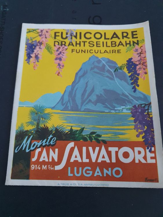 prospekt Drahtseilbahn Monte San Alvatore LUGANO (Gebraucht) in Chur für CHF 24 – mit Lieferung ...