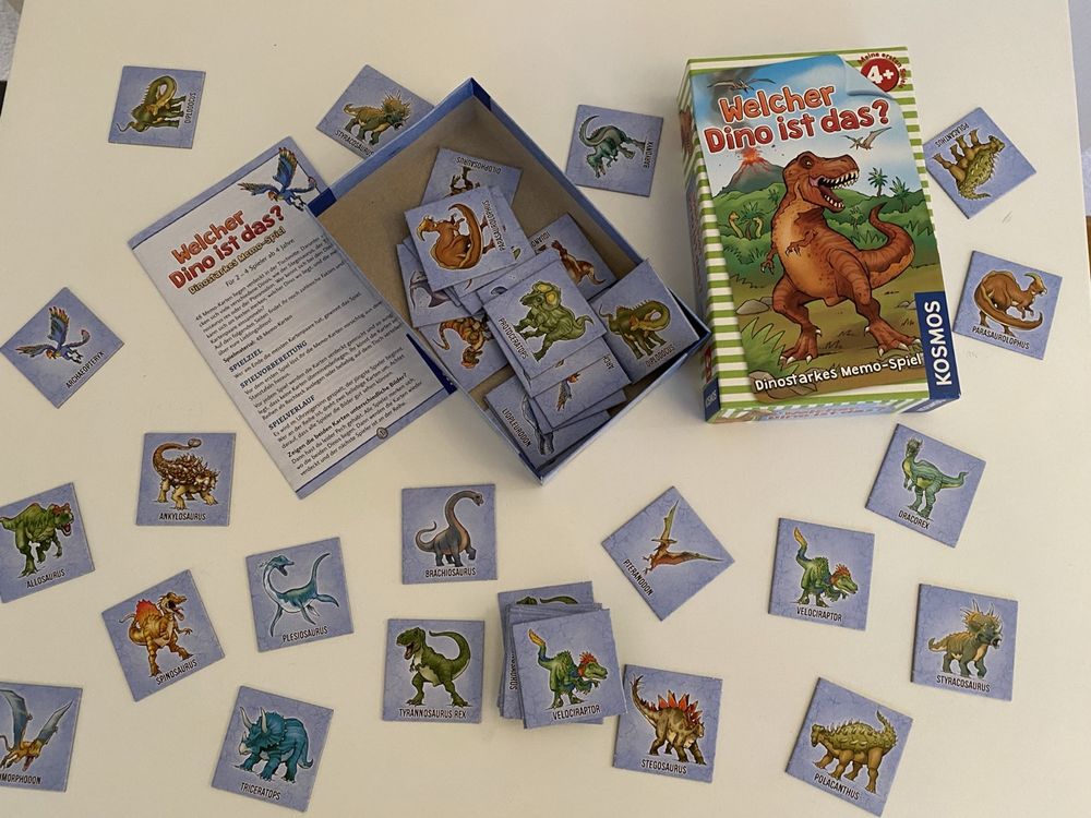 Memory Spiel Dinosaurier: Welcher Dino ist das? (Gebraucht) in ...