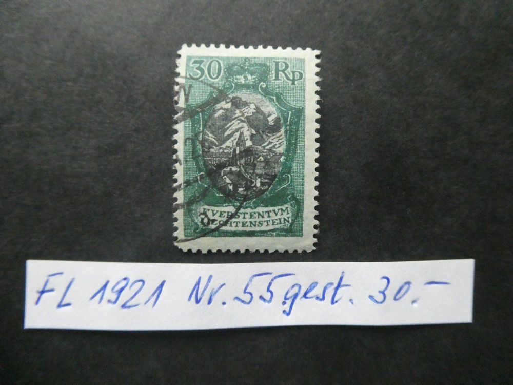 FL 1921 Nr. 55 gestempelt (Gebraucht) in Lausen für CHF 5 – mit Lieferung auf Ricardo kaufen