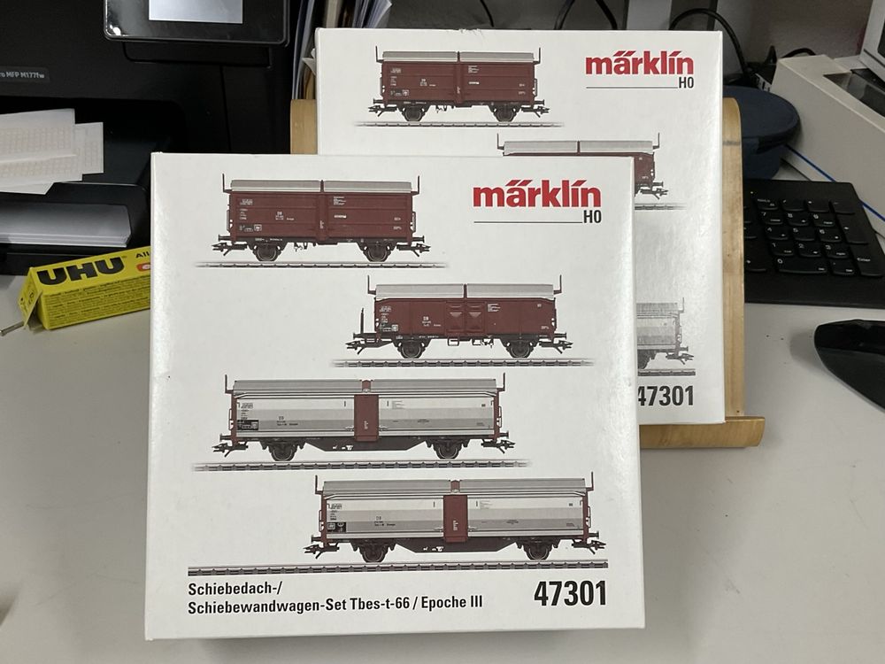 Märklin 47301 Schiebewandwagen Set zu Lok 39530, NEU,OVP (Neu und ...