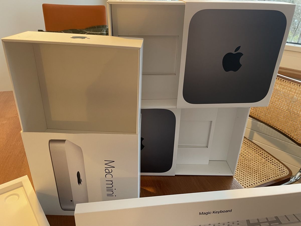 Apple LEER Verpackungen (Mac mini, MacBook, Magic Keyboard) (Gebraucht ...