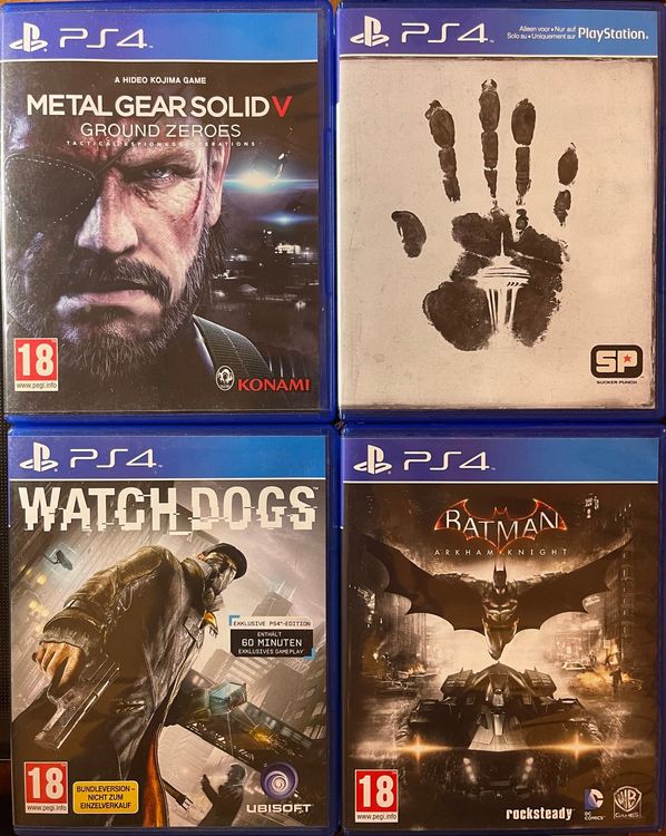 Watch Dogs, Batman, inFAMOUS, MGS 5, Sony Playstation 4, PS4 | Kaufen ...