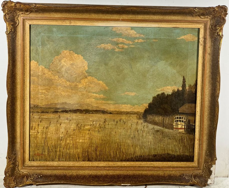 Antike Seelandschaft Gemälde , Signiert: C. Behr (Gebraucht) in Root für CHF 19 – mit Lieferung ...