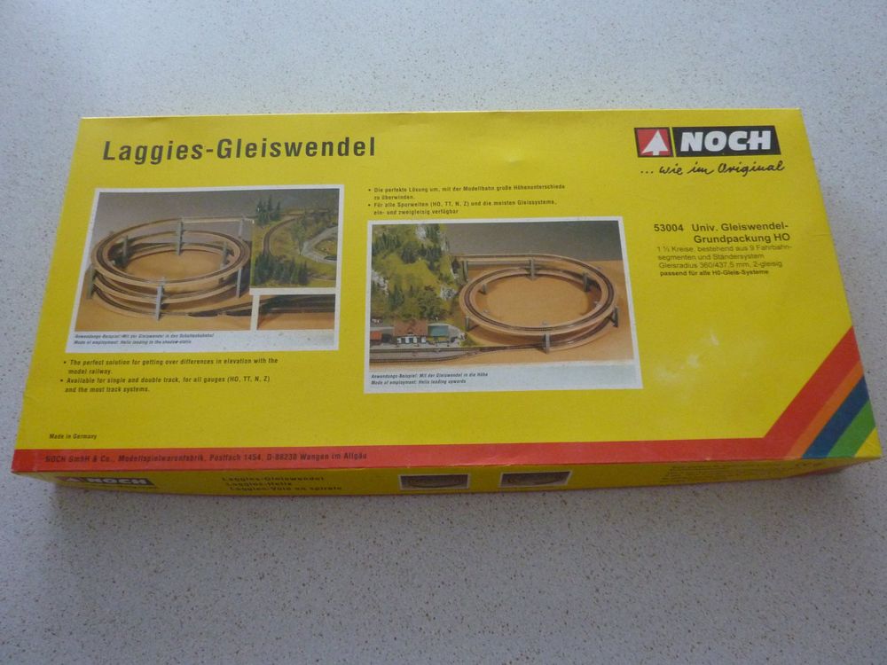 Laggies Gleiswendel H0 2-gleisig 360/437,5 Noch Faller (Neu (gemäss ...