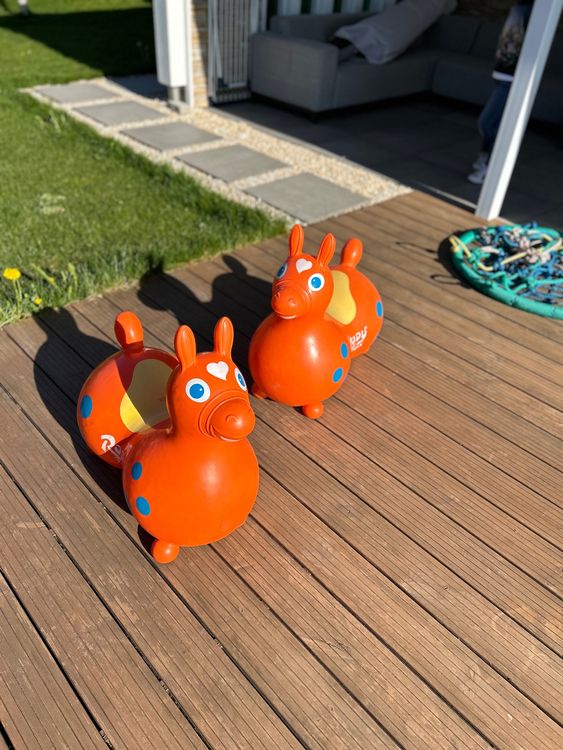 🤩😍: 1- RODY MAX Large Orange Hüpfpferde 🐎 | Acheter sur Ricardo
