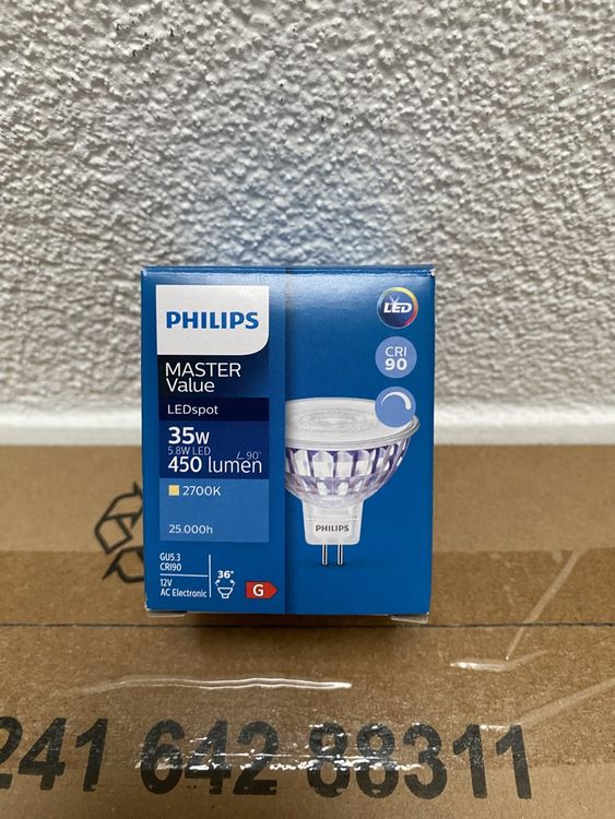 GU 5.3 PHILIPS MASTER Value LED Spot 35W (5.8W LED) (Neu (gemäss Beschreibung)) in Hinwil für ...