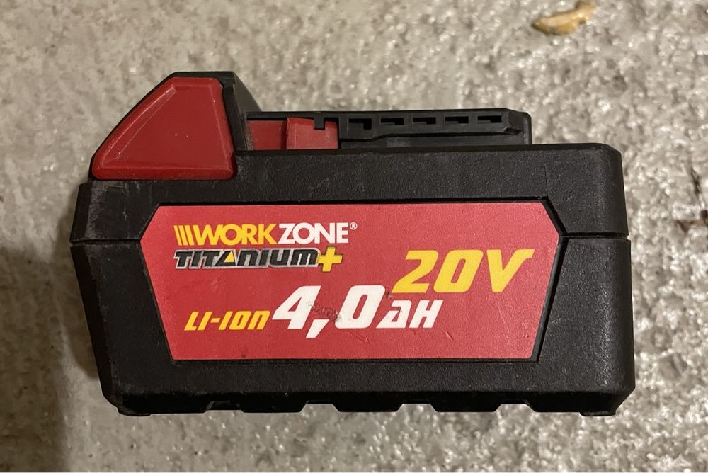 WorkZone Titanium Akku LI-ION 20V 4.0AH in sehr guter Zustan (Gebraucht ...